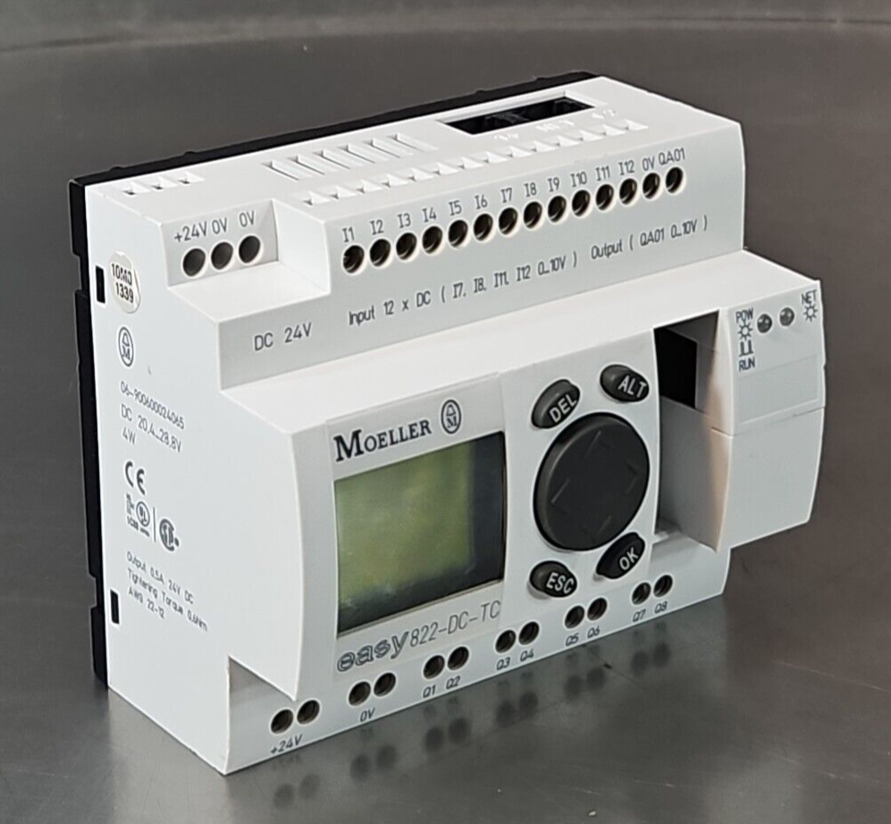 Moeller easy 822-DC-TC Programmable Controller (BIN3.4.5) – Palmetto Automation Inc.