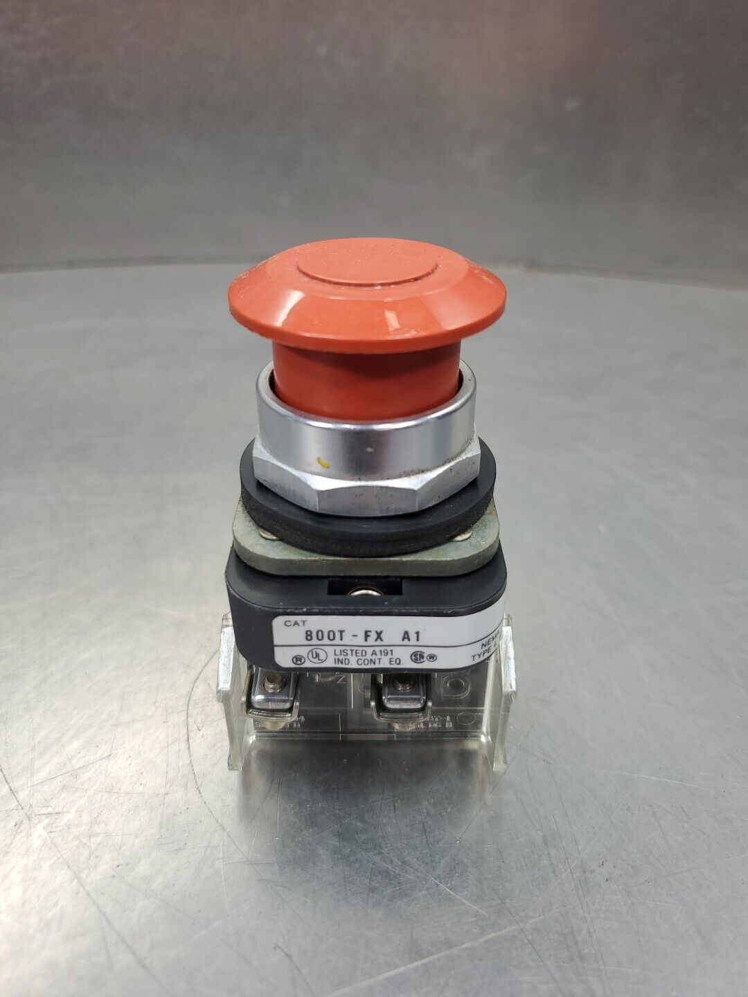 Allen Bradley 800T-FX A1 Ser T Red Push-Pull Emergency Stop Button. 4D – Palmetto Automation Inc.