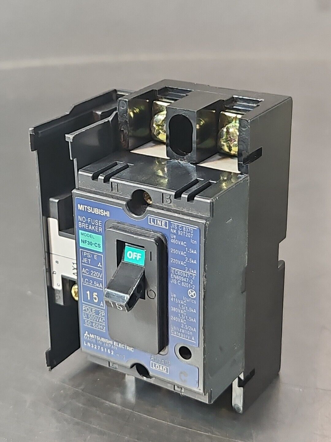 Mitsubishi NF30-CS No Fuse Circuit Breaker 2 Pole 15 AMP loc4D3 – Palmetto Automation Inc.
