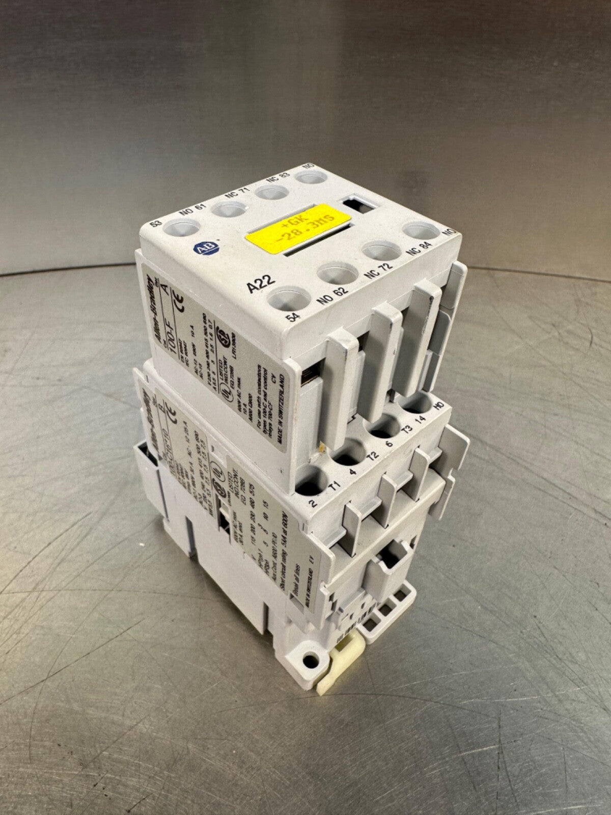 Allen-Bradley 100-C16*10 Ser B Contactor 110/120V with 100-F /A (4C-26 – Palmetto Automation Inc.