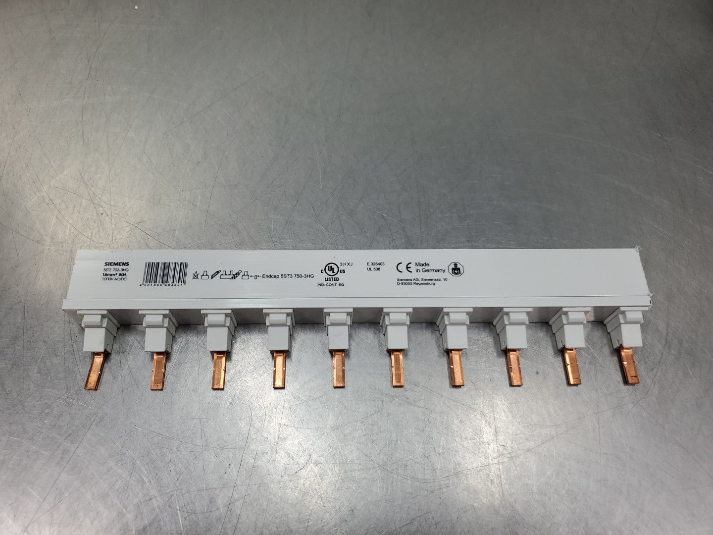 Siemens 5ST3 703-3HG 80A 1000VAC/DC Connector Block, 10" 4B-51 – Palmetto Automation Inc.