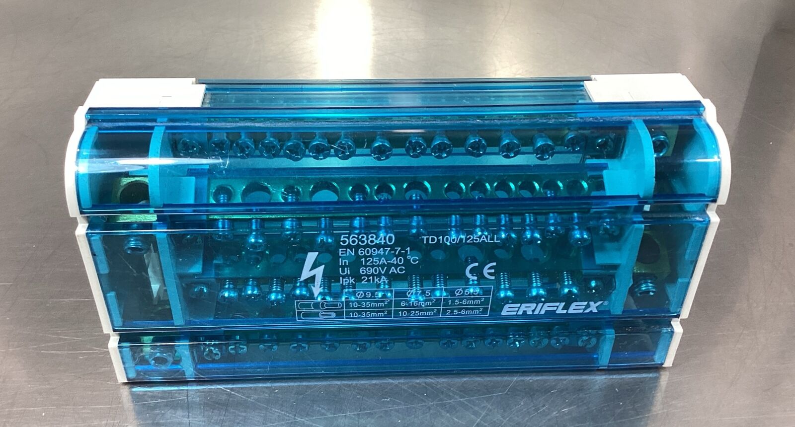 ERIFLEX 563840 Power Distribution Block 125A 690V 21Ka 4E-36 – Palmetto Automation Inc.
