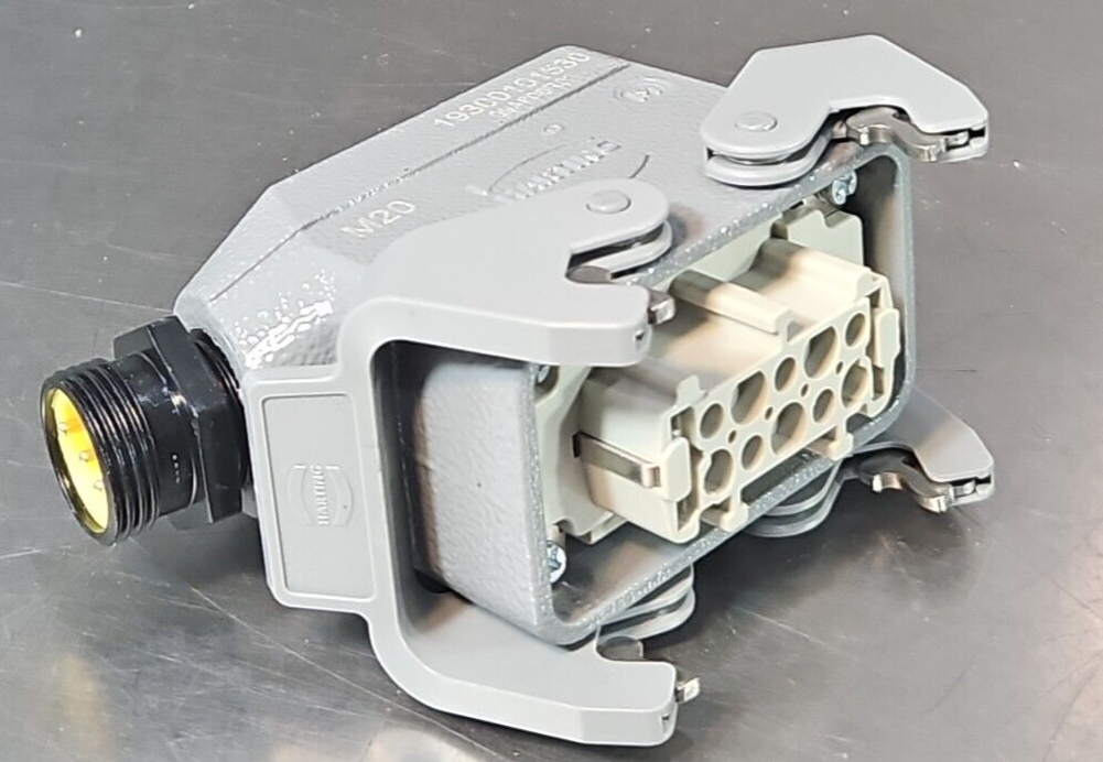 Harting HAN 6B-ASG1-LB-M20 base/plinth housing + 10E-F-s(conector) loc – Palmetto Automation Inc.