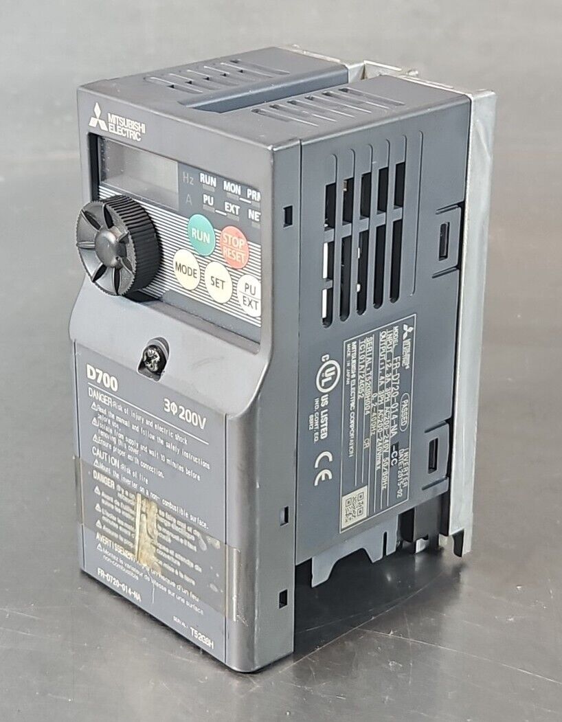 Mitsubishi FR-D720-014-NA MICRO INVERTER. Loc1B-17 – Palmetto Automation Inc.