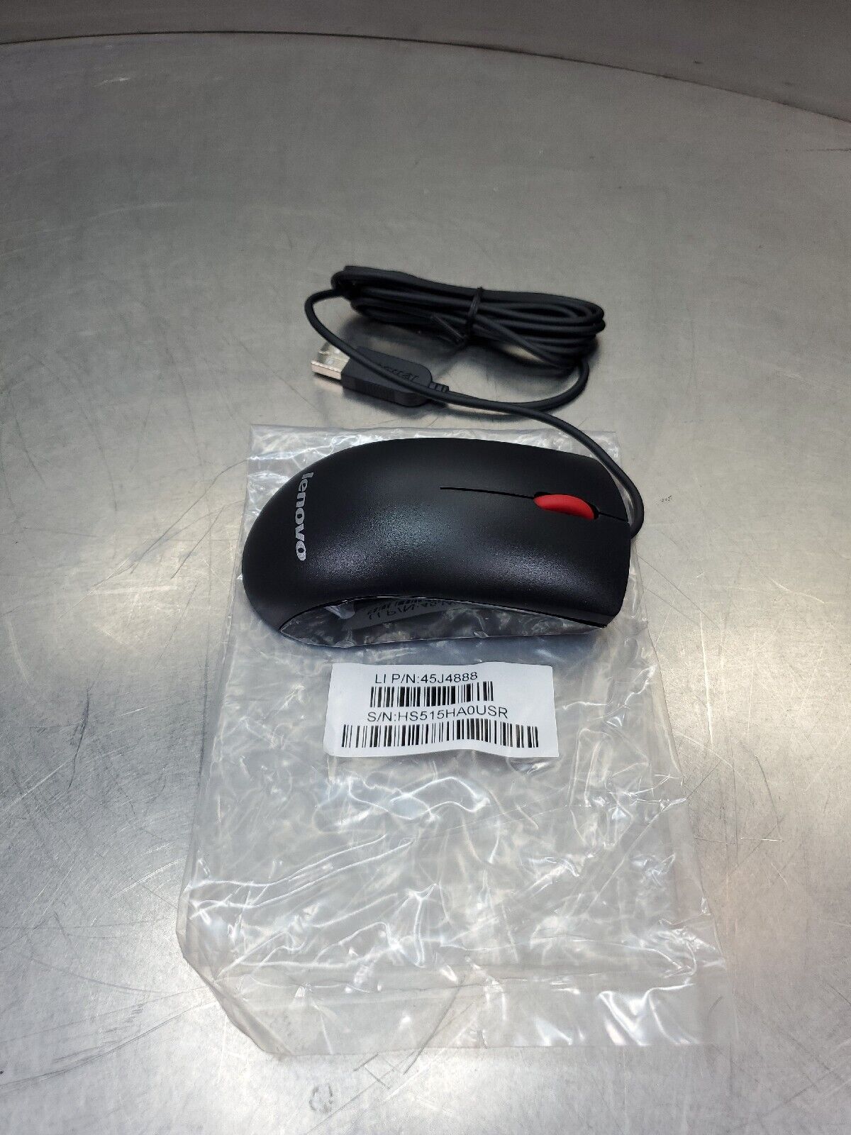 LENOVO 45J4889 USB 2 BUTTON BLACK WIRED OPTICAL COMPUTER MOUSE. 2A – Palmetto Automation Inc.
