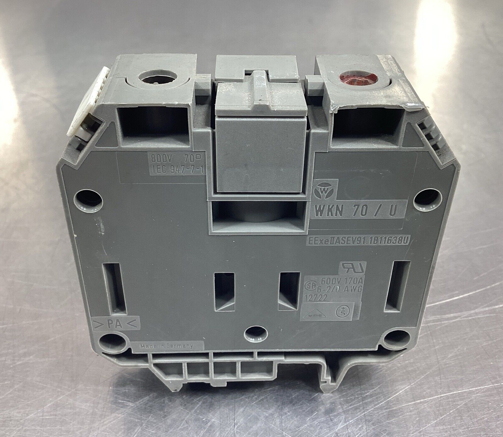 WIELAND WKN-70/U TERMINAL BLOCK 4B-40 – Palmetto Automation Inc.