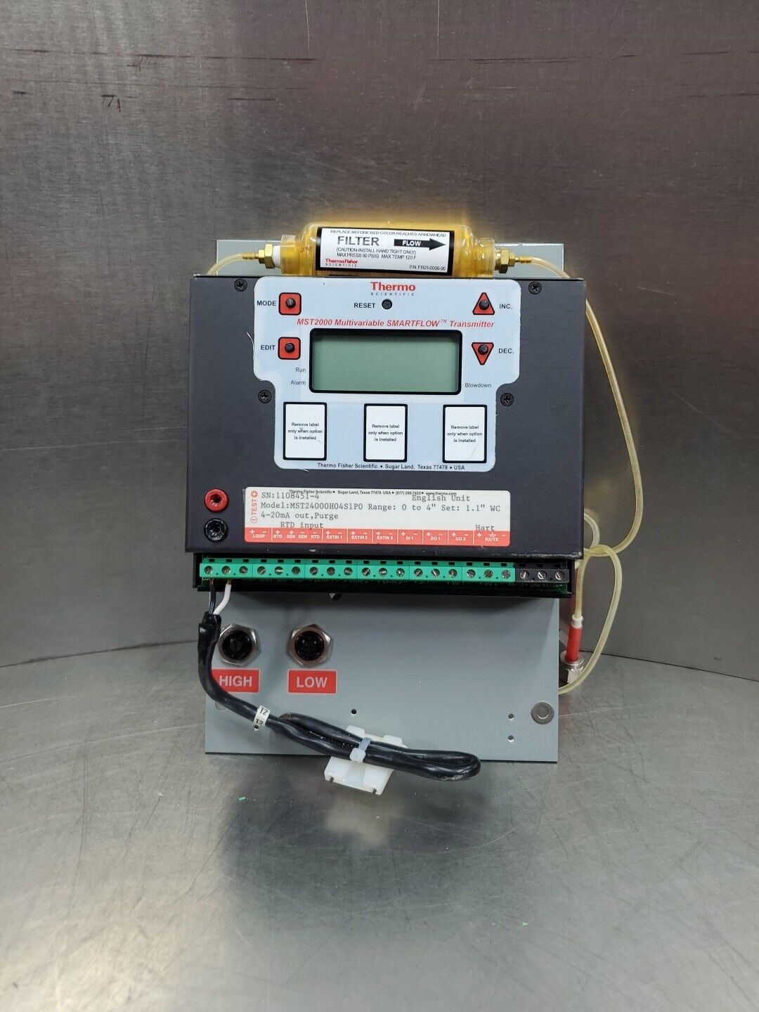Thermo Scientific MST24000H04S1P0 Multivariable SMARTFLOW Transmitter ...
