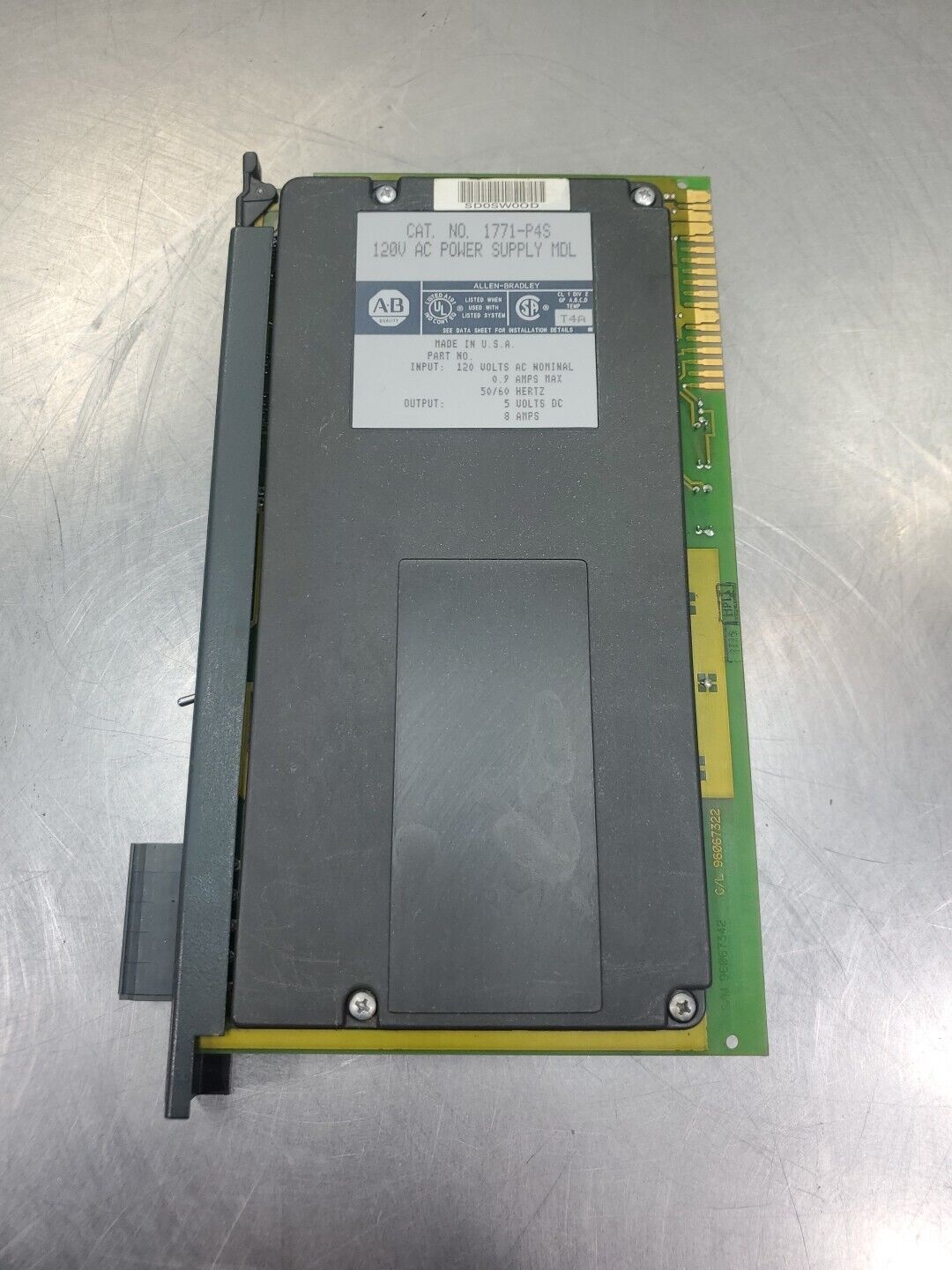 Allen Bradley 1771-P4S 120V AC Power Supply Module. 3B-36 – Palmetto ...