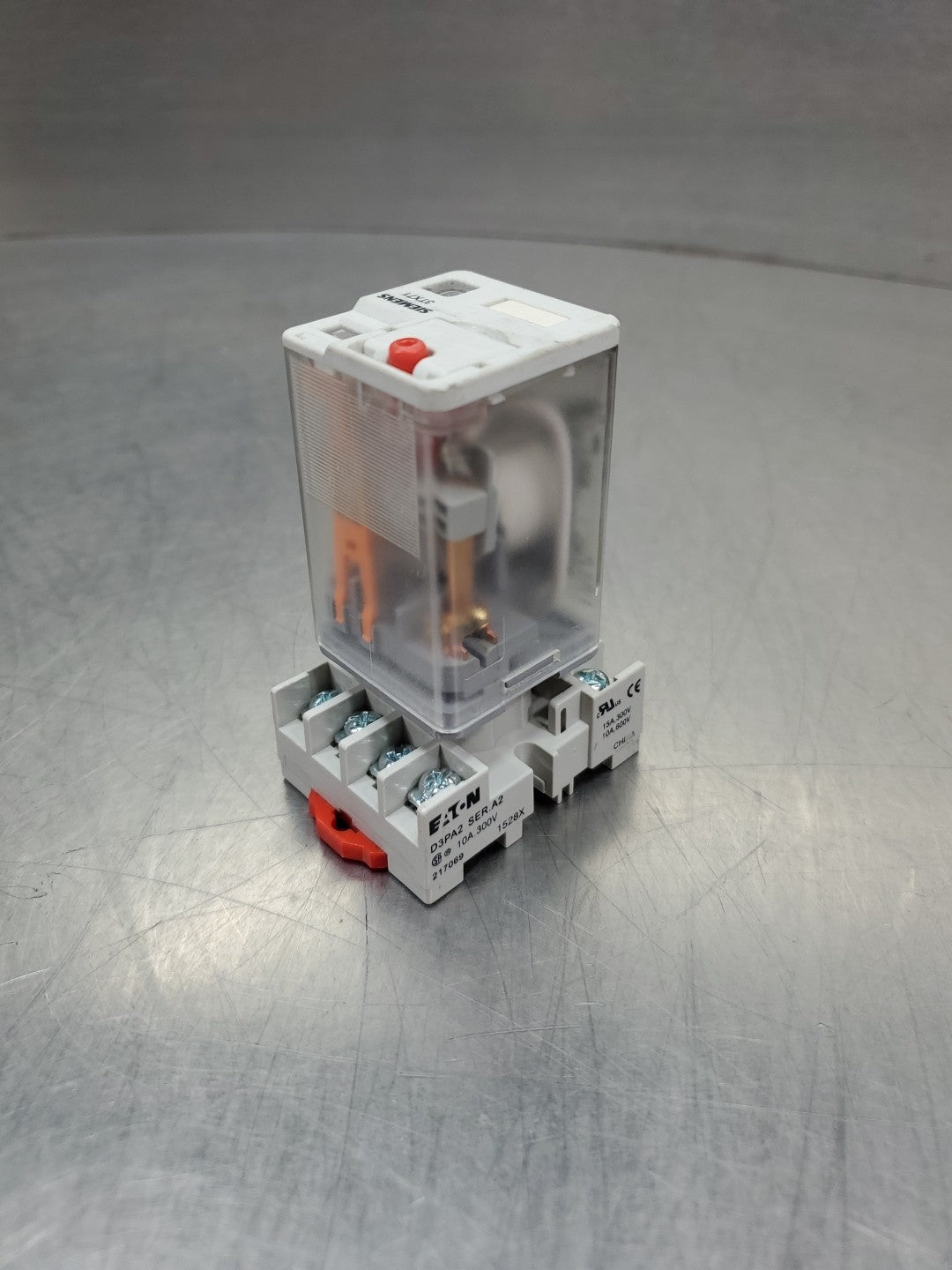 Siemens 3TX71121LF13 120VAC Relay w/Eaton D3PA2 Relay Socket Base. 4A4 ...