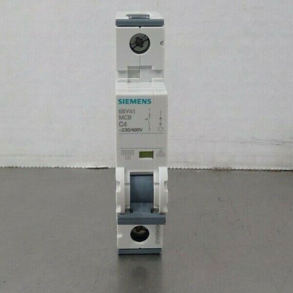 SIEMENS 5SY41 MCB C4 CIRCUIT BREAKER / 5SY4104-7 / ~230-400V 4E-5 – Palmetto Automation Inc.