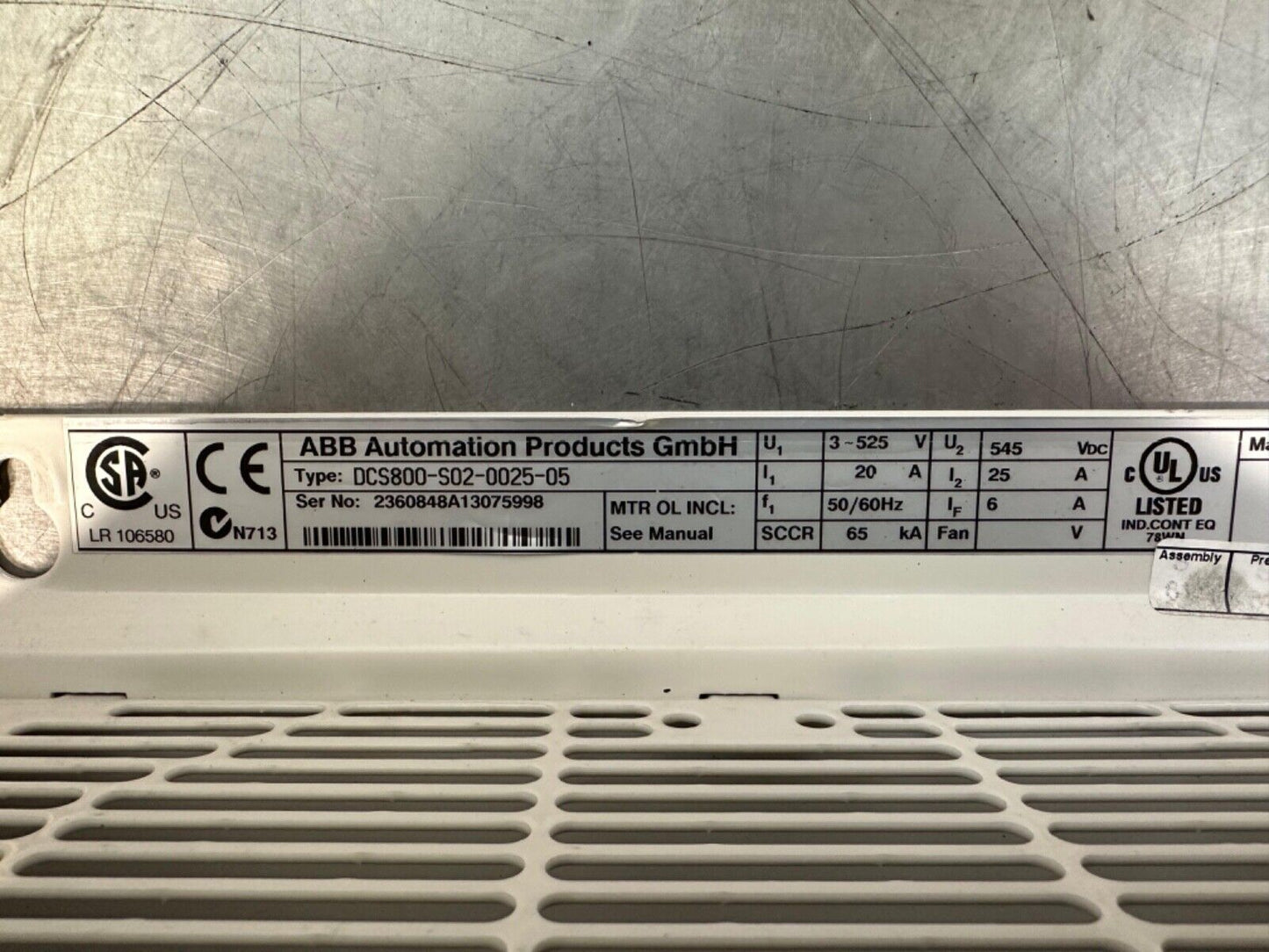ABB Automation Products DCS800-S02-0025-05 (1G-26) – Palmetto ...
