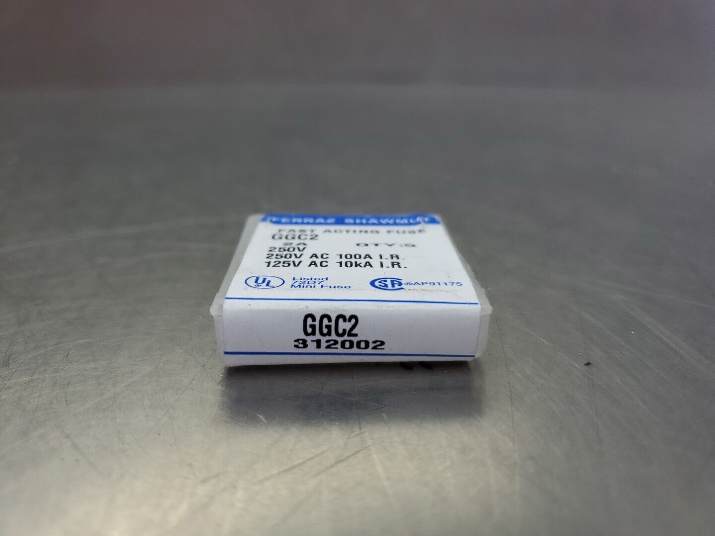 Ferraz Shawmut GGC2 Fast-Acting Fuse, 250V 2A - Lot of 5. 4C-38 ...