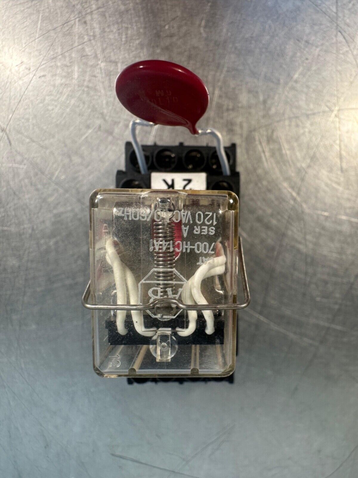 Allen Bradley 700-HC14A1 Ser.A/ 700-HN103 Ser.B Relay W/Base (4D-25 ...