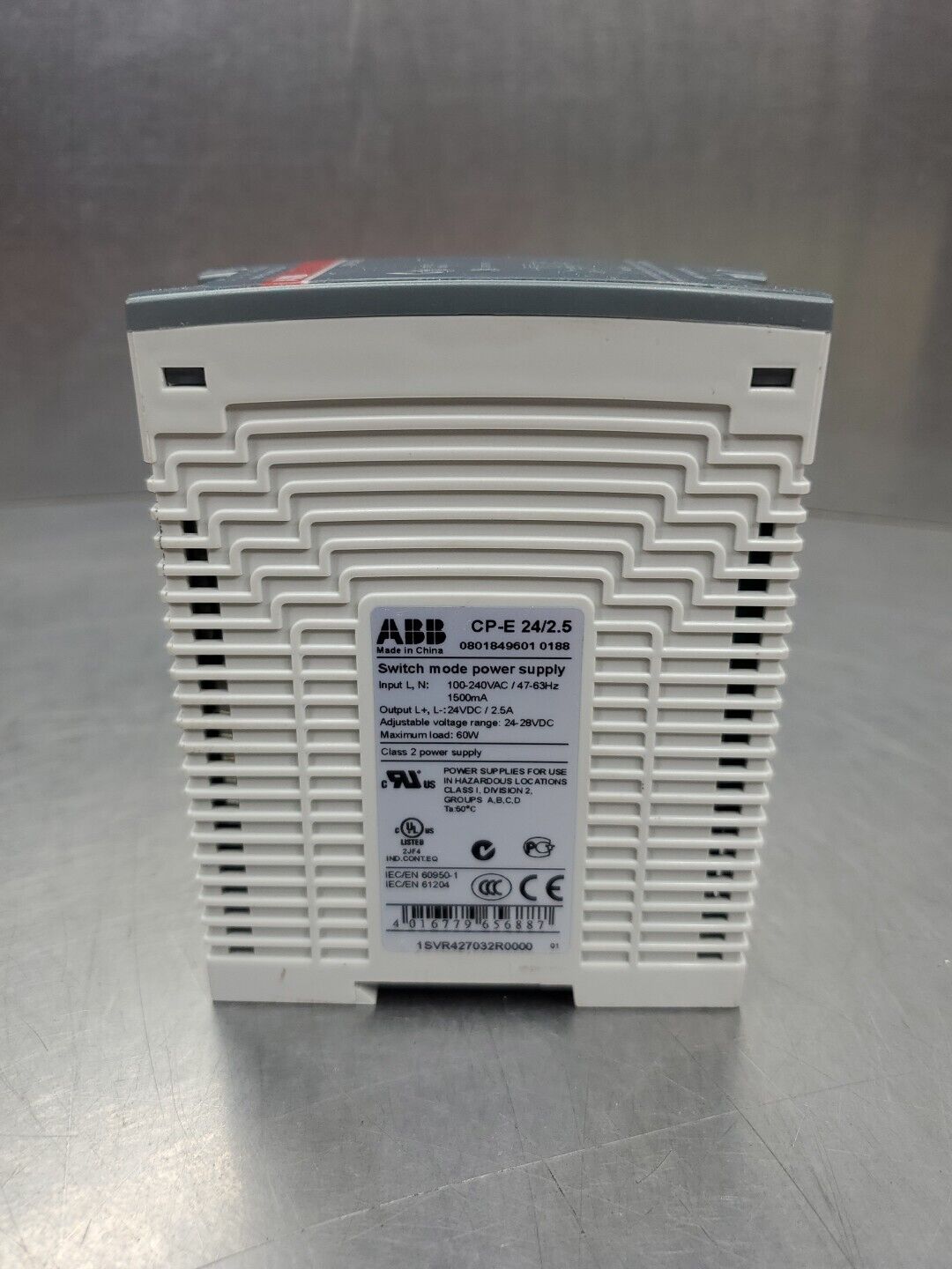 ABB CP-E 24/2.5 Switch Mode Power Supply, 24VDC 2.5A. 4C-14 – Palmetto Automation Inc.