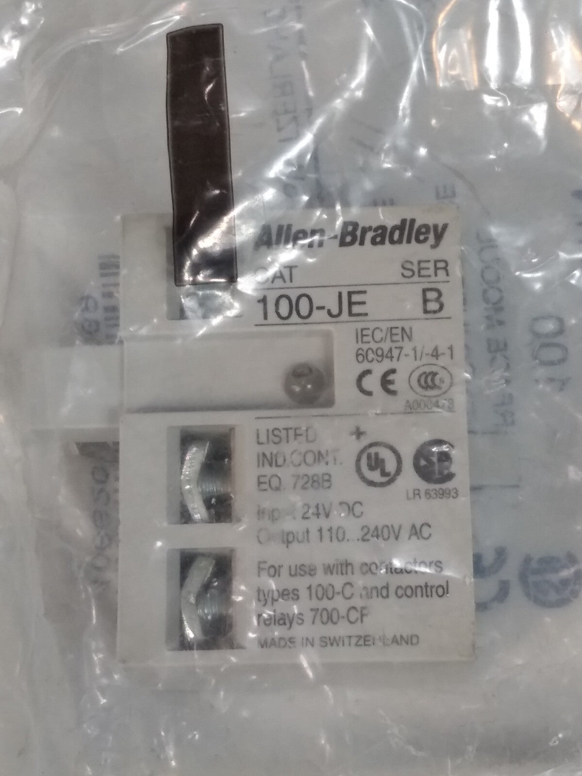 Allen-Bradley 100-JE / A Interface Module Loc4E41 – Palmetto Automation ...