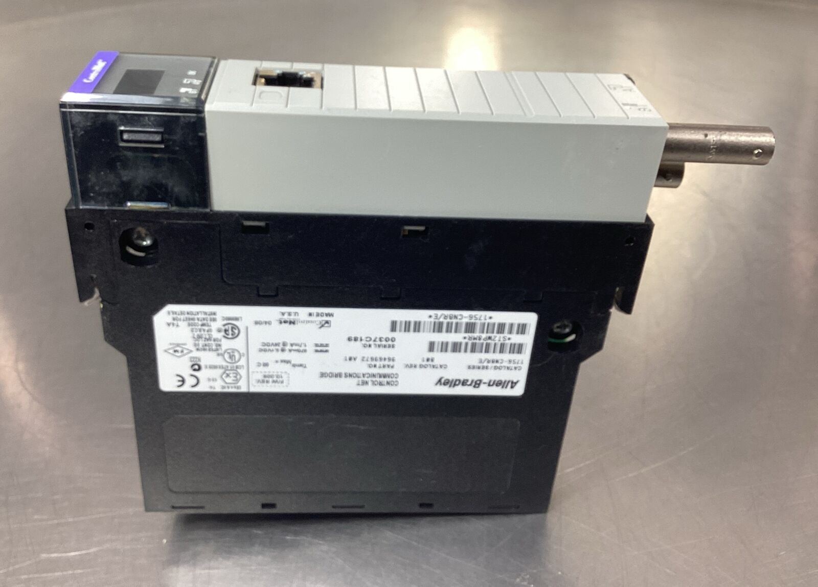 ALLEN-BRADLEY 1756-CNBR /D CONTROLNET COMMUNICATION BRIDGE MODULE 3C-3 ...