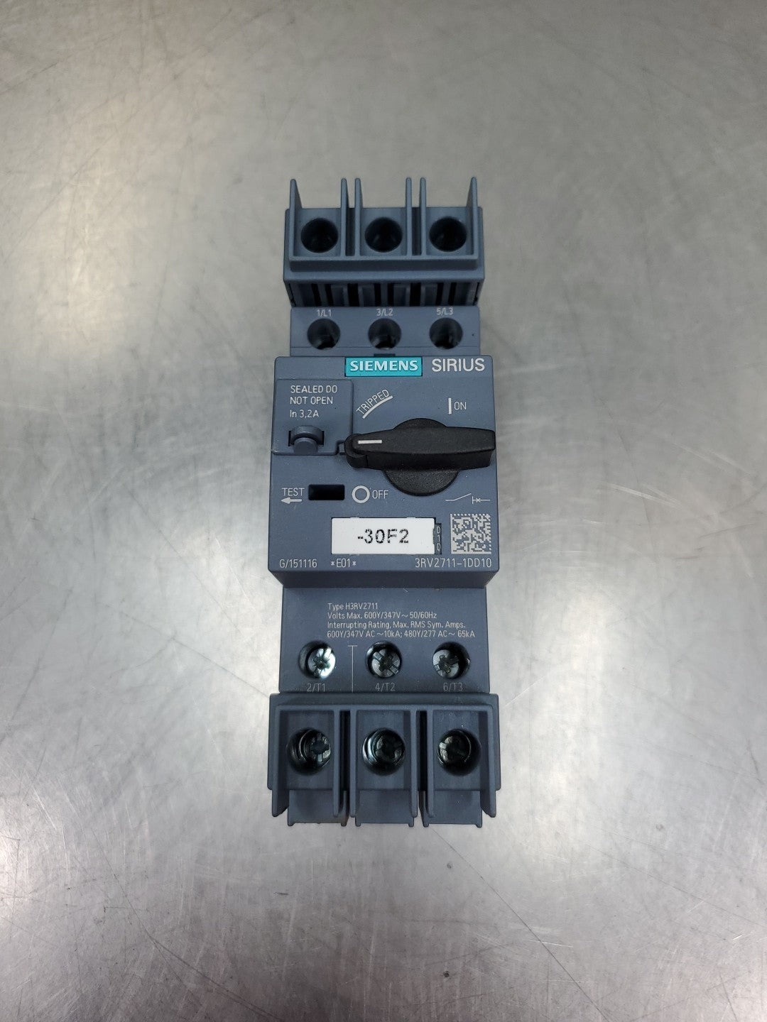 Siemens 3RV2711-1DD10 Motor Protector Circuit Breaker. 4F-48 – Palmetto ...