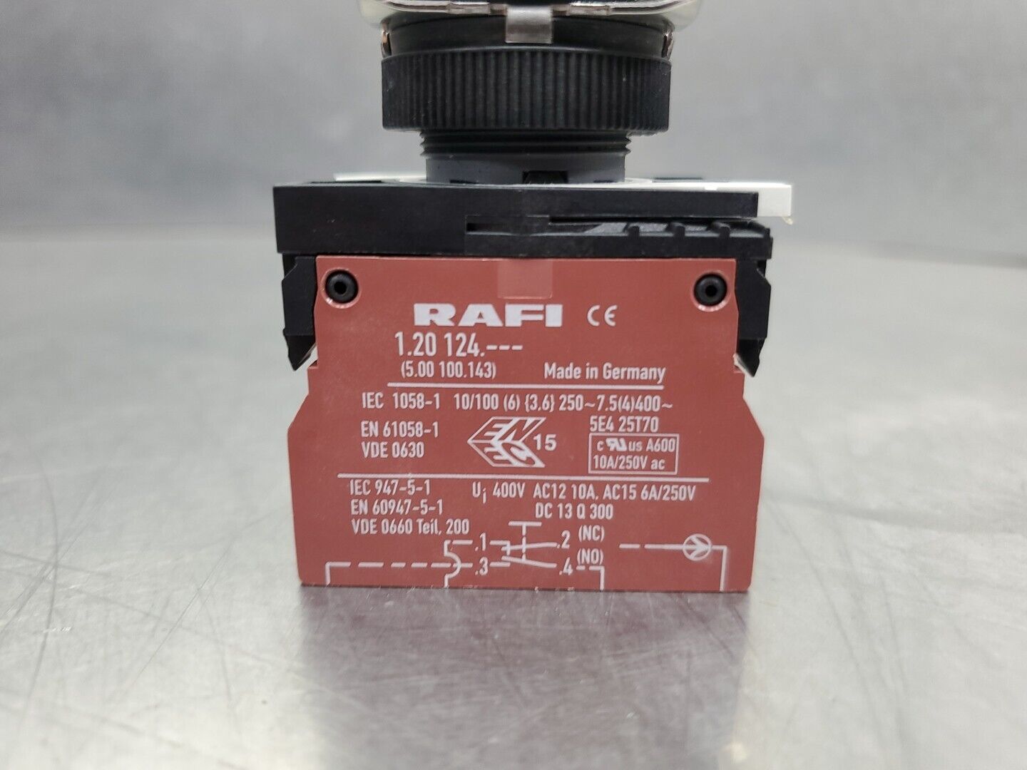 RAFI 1.20124 (250VAC/10A) Rotary Switch. 4E-24 – Palmetto Automation Inc.