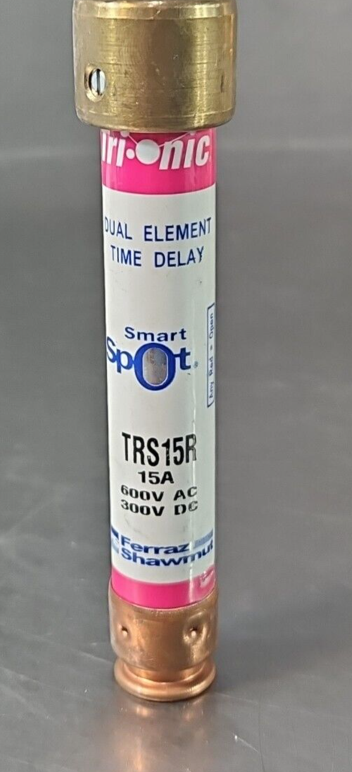 Ferraz Shawmut TRS15R SmartSpot Time Delay Fuse 15A loc4D27 – Palmetto ...
