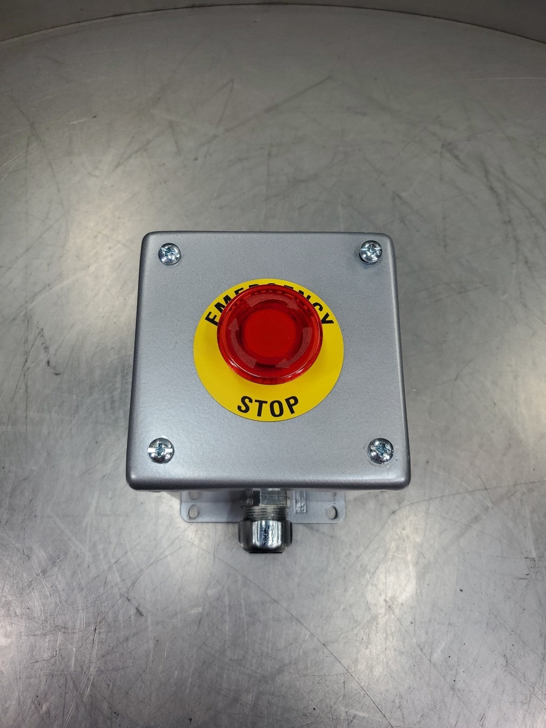 HOFFMAN E1PBXM/SPL CONTROL PANEL w/Emergency Stop Button Switch. 4F-43 ...
