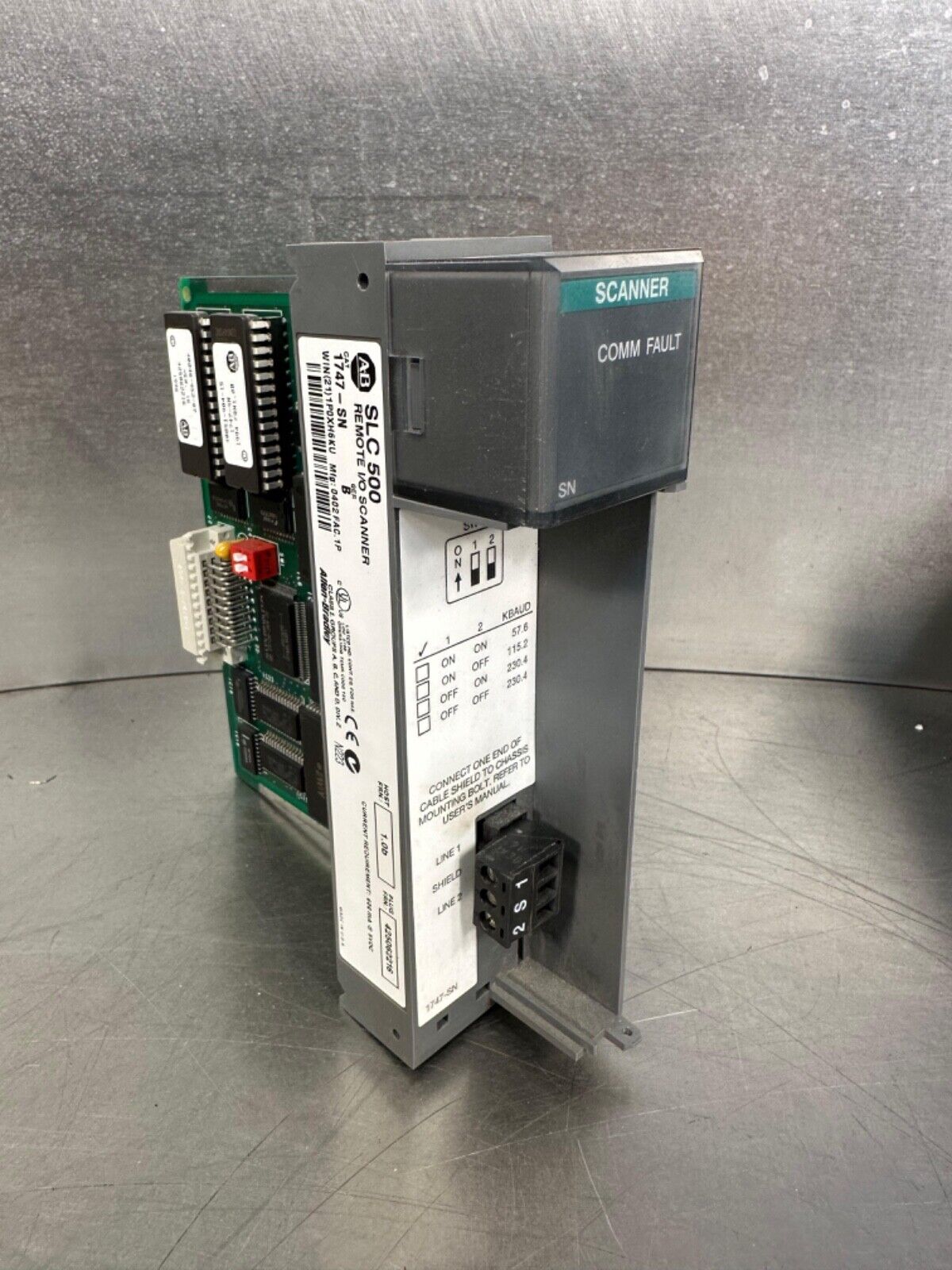 Allen Bradley 1747-SN Ser. B Slc 500 Remote I/O Scanner (3D-37 ...