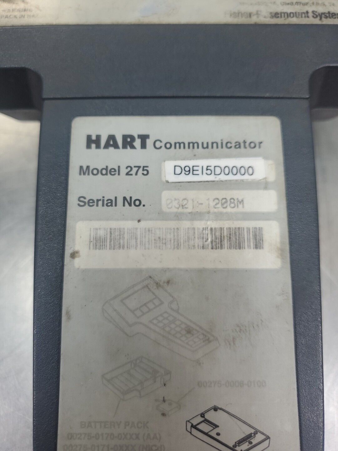 Fisher-Rosemount Hart Communicator Model 275 (D9EI5D0000) 6D-10 ...