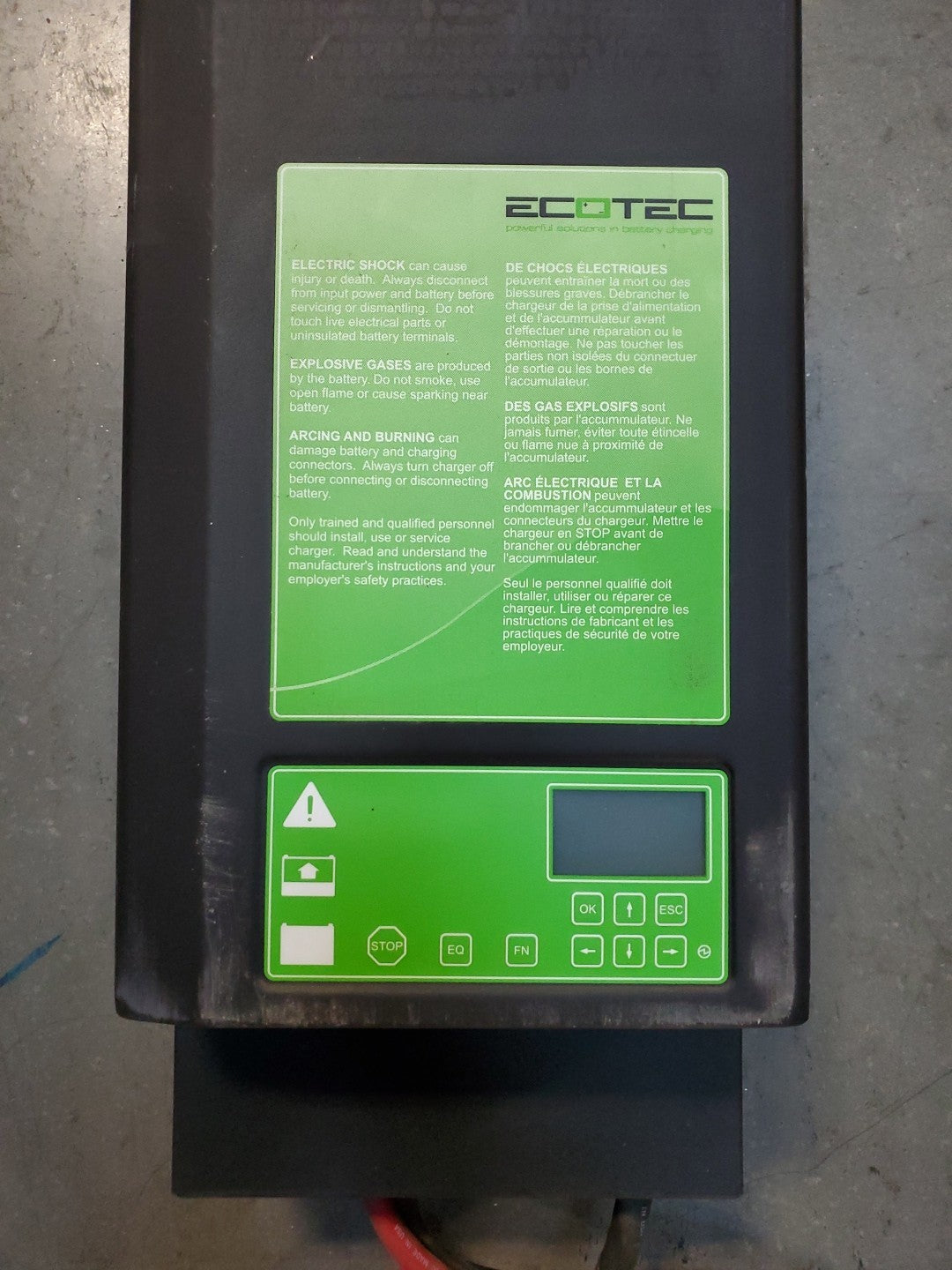 ECOTEC ACCESS 10/24 Rapid Battery Charger, 12 Cell, 24V, 220A. 2F ...