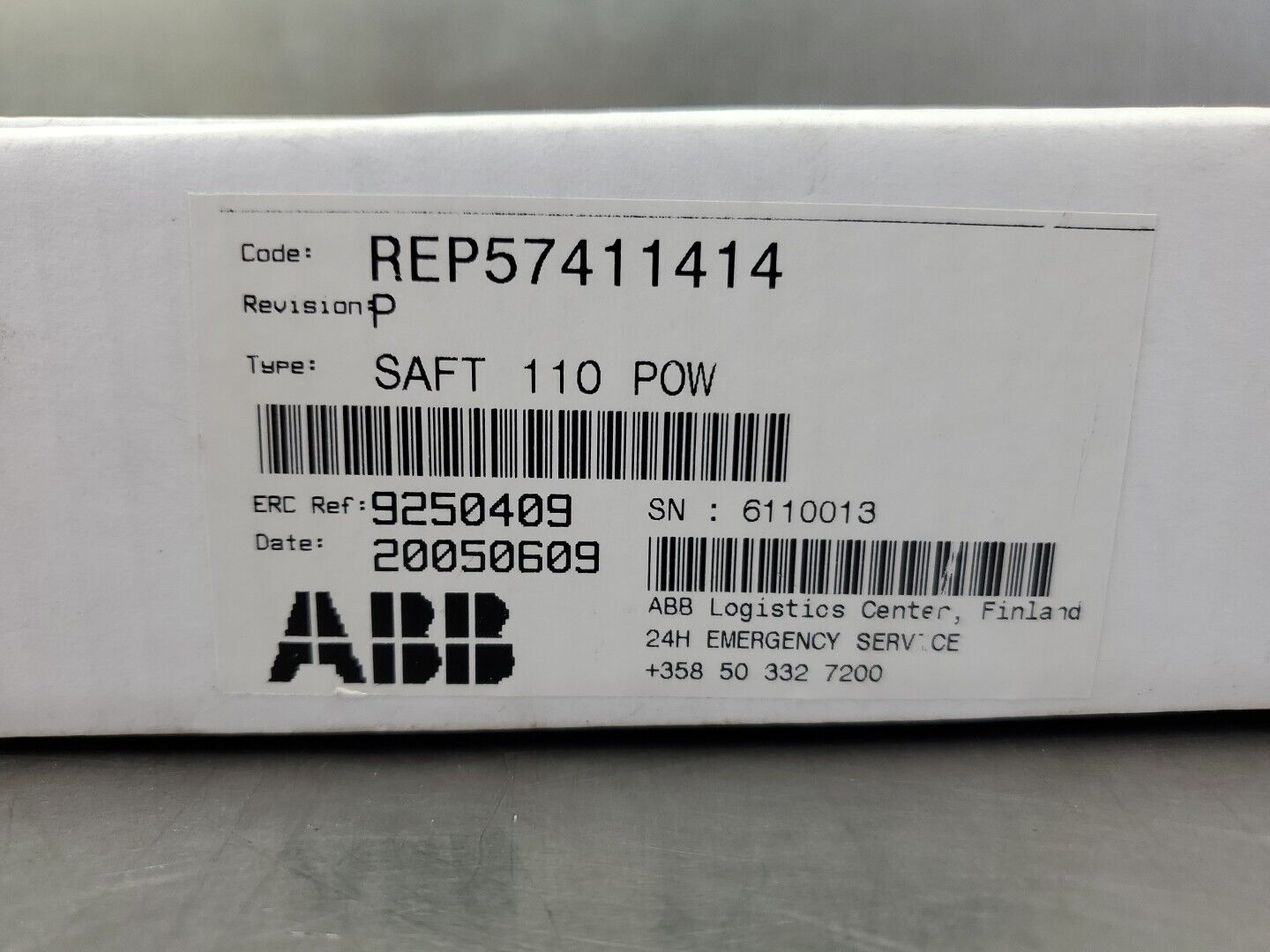 ABB SAFT 112 POW Rev. P (57411414) Control Board. 3A – Palmetto ...