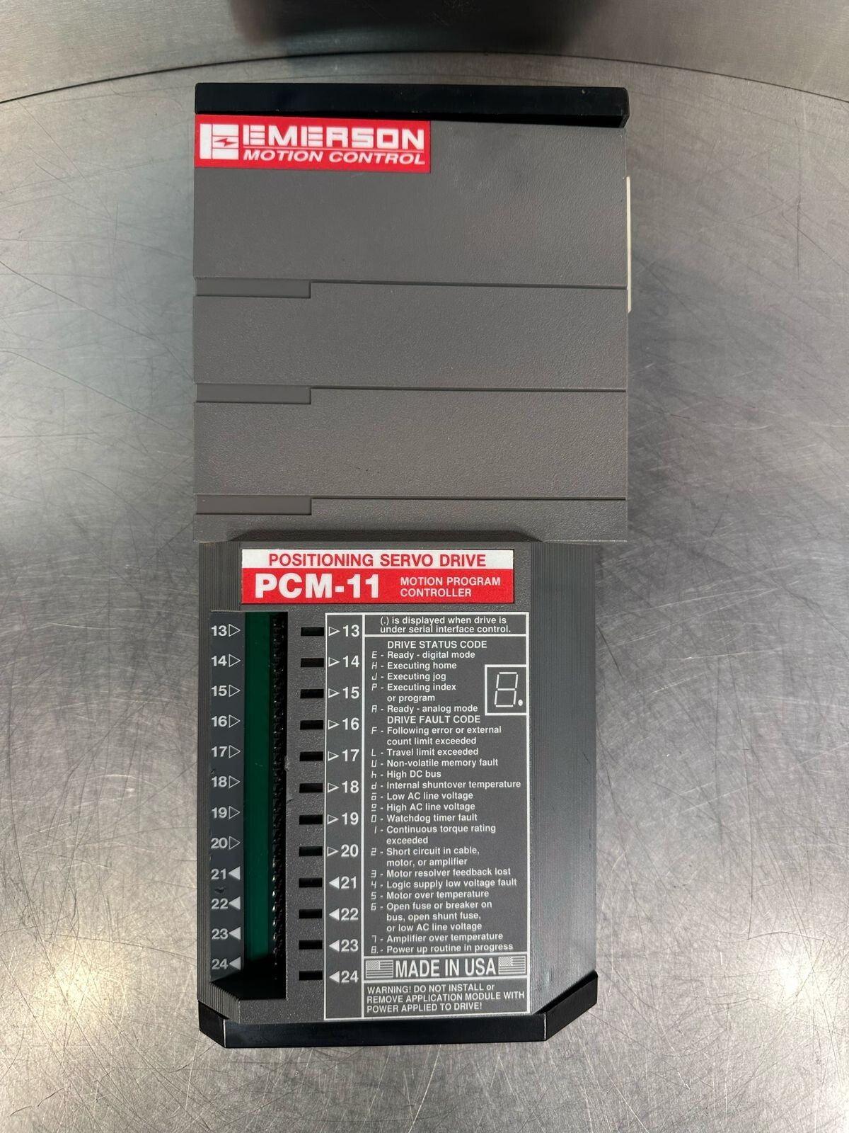 Emerson PCM-11 MOTION PROGRAM CONTROLLER 960158 -02 (6.3.5) – Palmetto ...