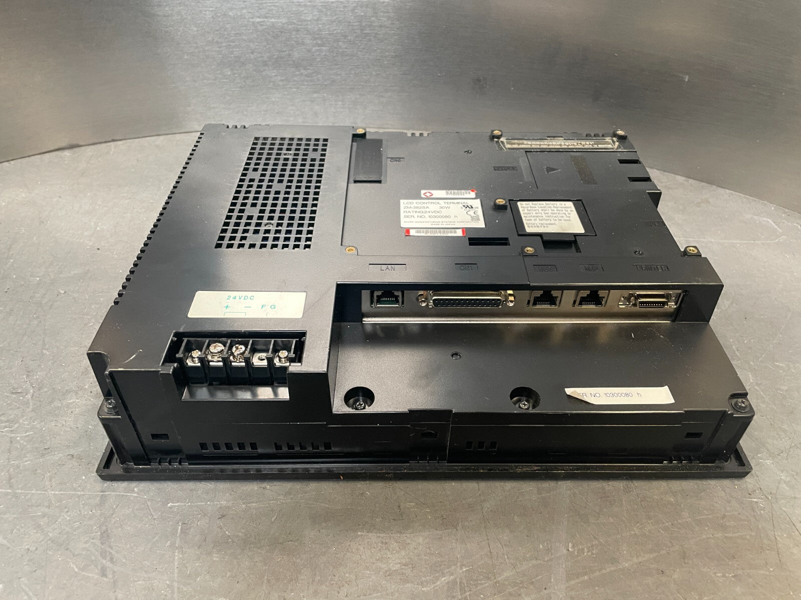 Sharp ZM-382SA Black 24-Volt DC 12.1-Inch LCD Control Terminal Touch P – Palmetto Automation Inc.