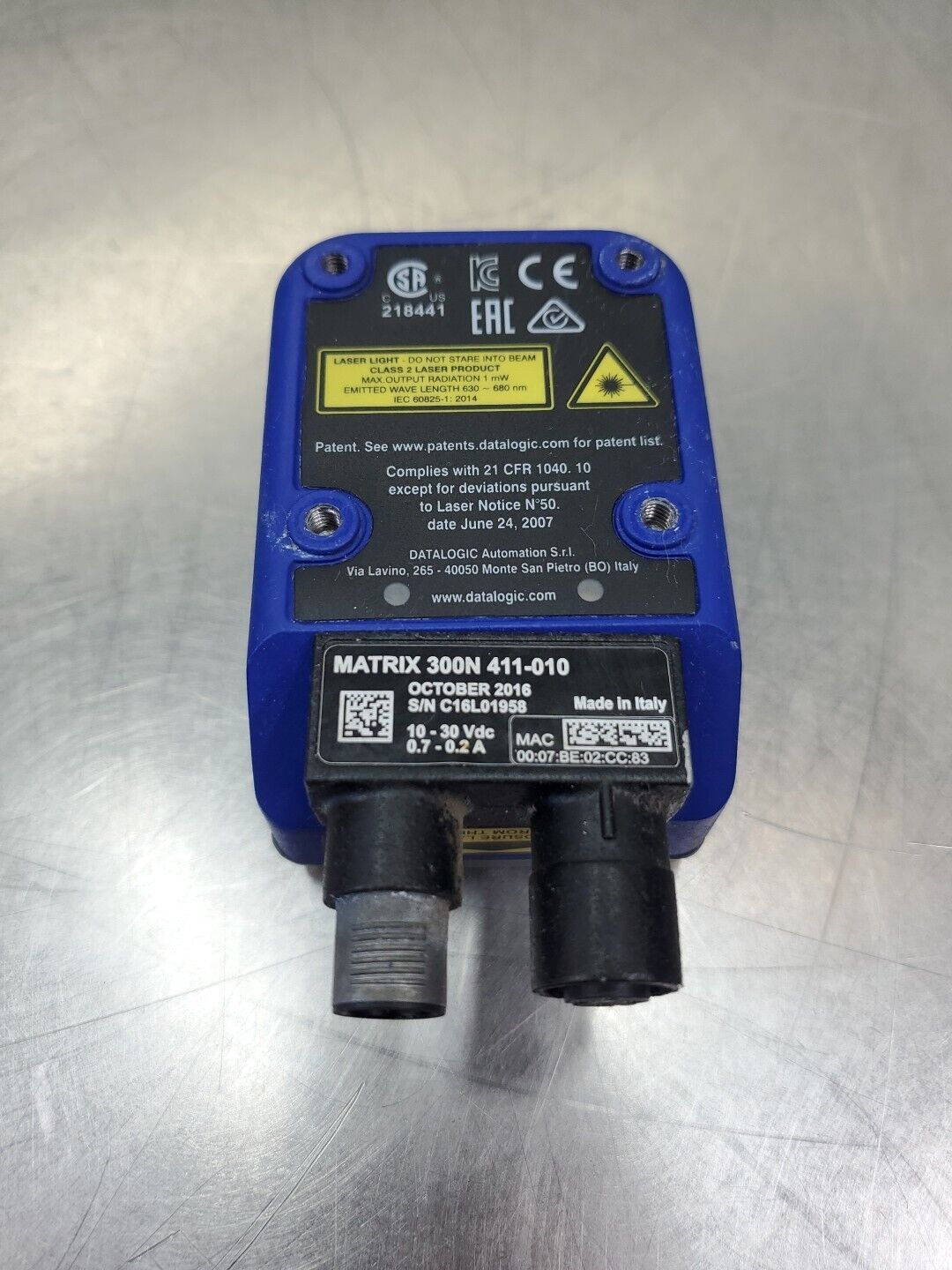 MATRIX 300N 411-010 10-30VDC Camera Module. 5E-17 – Palmetto Automation ...