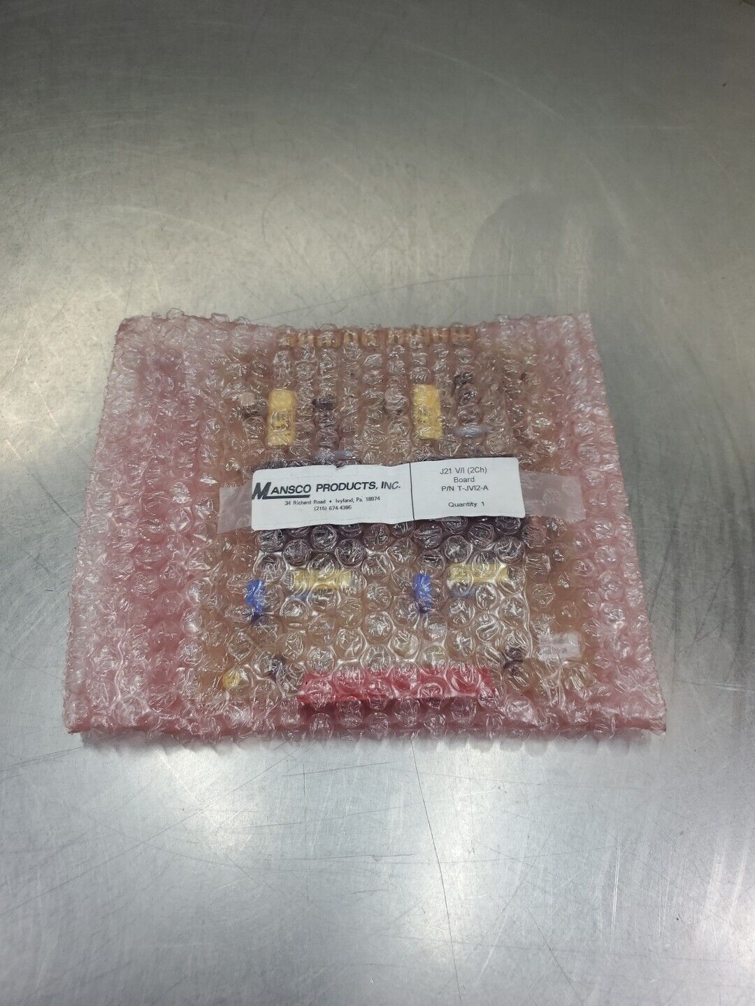 Mansco Products T-VI2-A J21 (2CH) V/I Board. 3D-2 – Palmetto Automation ...
