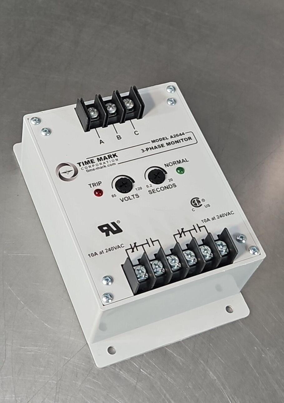 Time Mark Corporation A2644 3-Phase Monitor 10A 240VAC (BIN3.4.5 ...