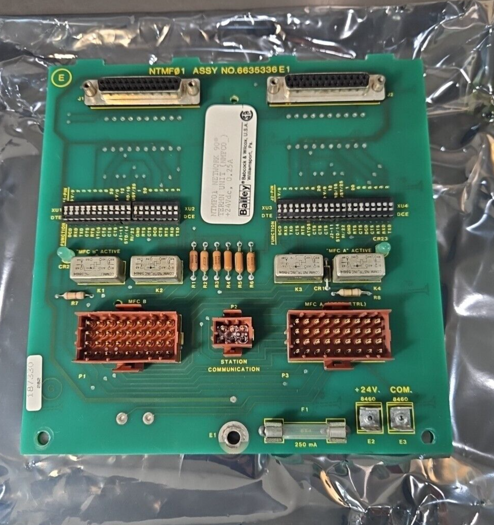 Bailey Controls NTMF01 Termination Module ASSY 6635336E1 Loc3C11 ...