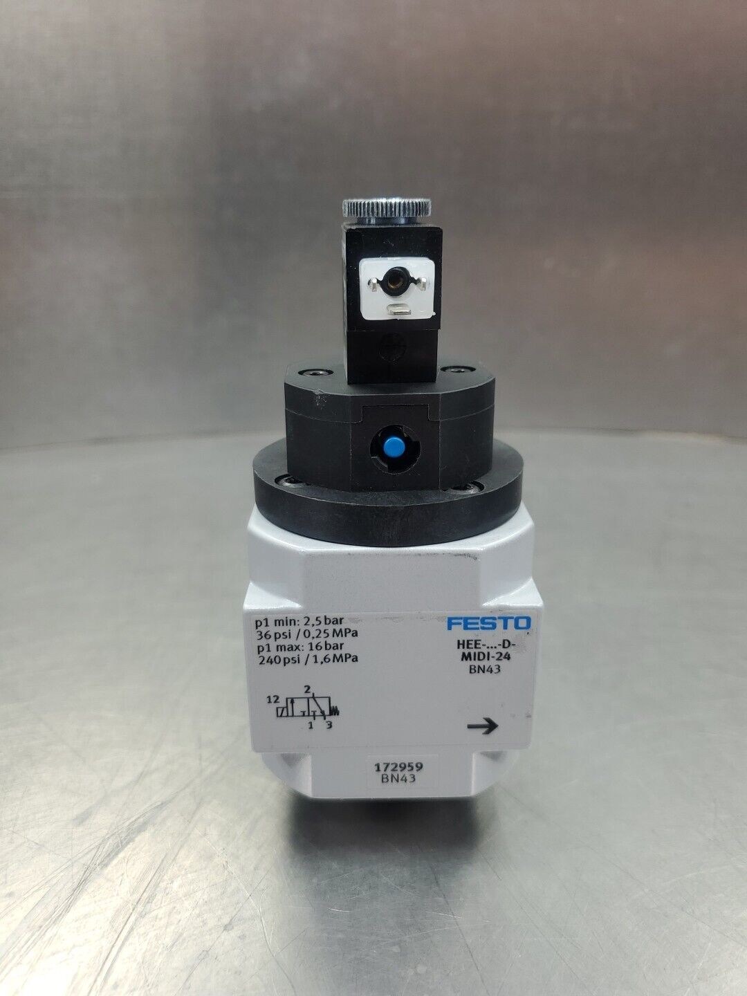 FESTO HEE-...-D-MIDI-24 (172959) On/Off Solenoid Valve. 6C-12 ...