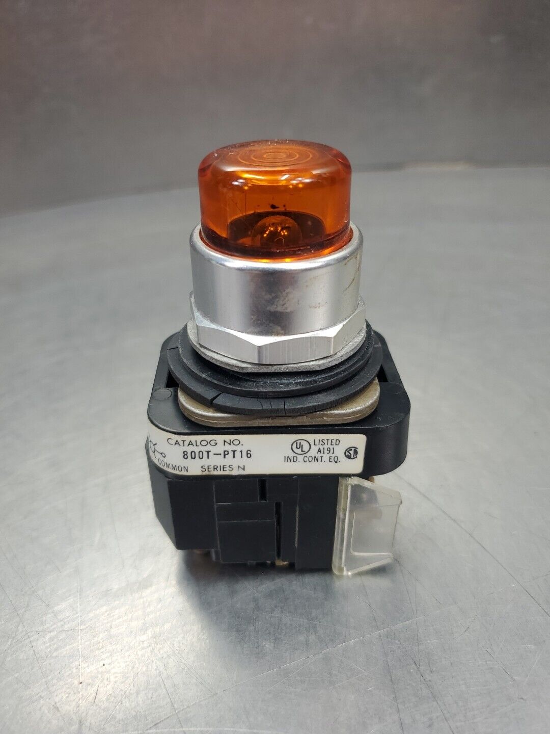 Allen Bradley 800T-PT16 Ser N 120V 30mm Push/Pilot Light, Amber. 4E-16 – Palmetto Automation Inc.