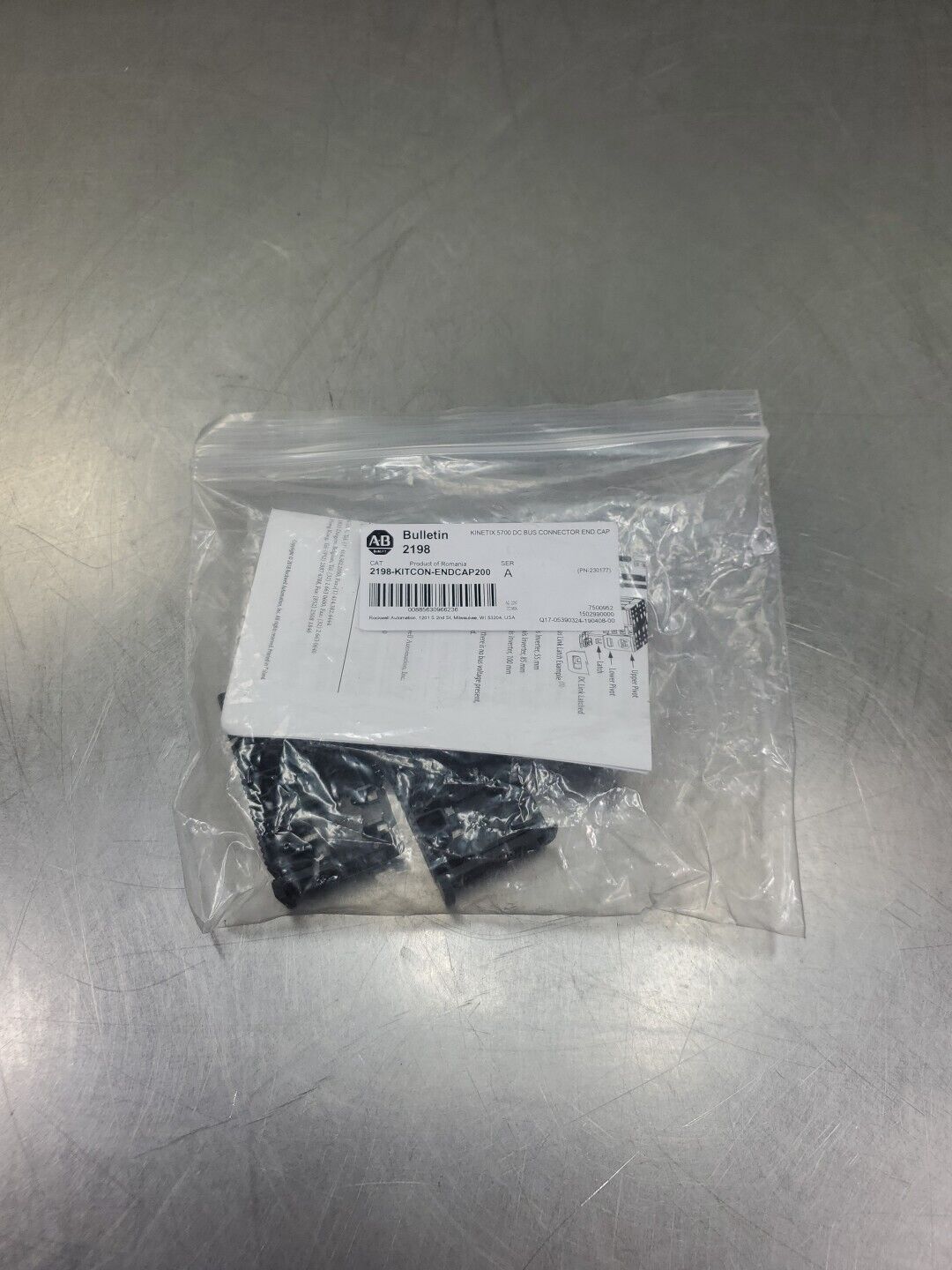 Allen Bradley 2198-KITCON-ENDCAP200 Kinetix 5700 DC Bus End Cap. 4E-1 ...