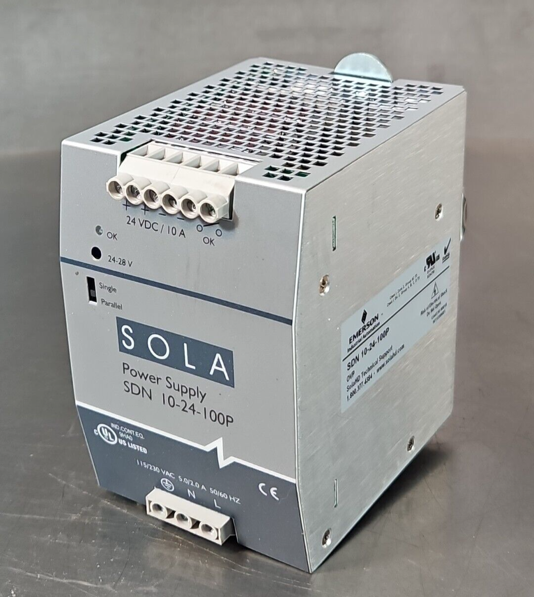 Emerson SDN10-24-100P Power Supply loc4B13 – Palmetto Automation Inc.