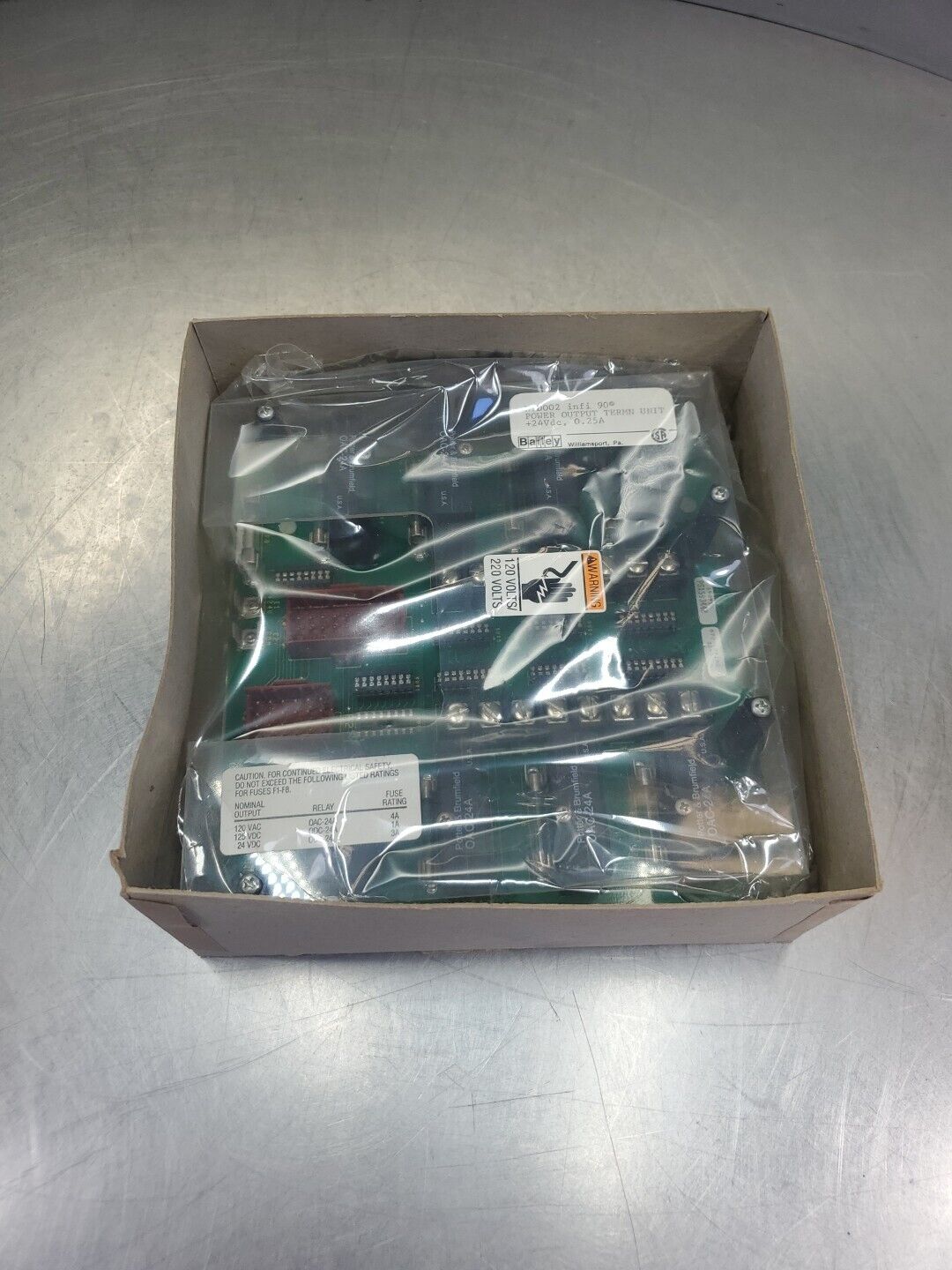 Bailey NTD002 infi 90 Power Output Termn. Unit, 24VDC, 0.25A. 5D-28 ...