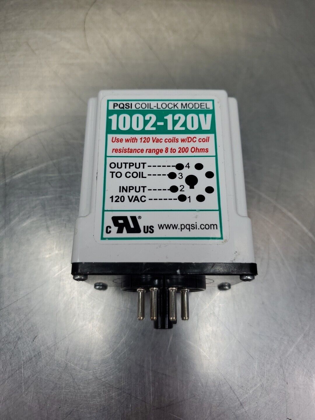 PQSI 1002-120V COIL LOCK RELAY. 4D – Palmetto Automation Inc.