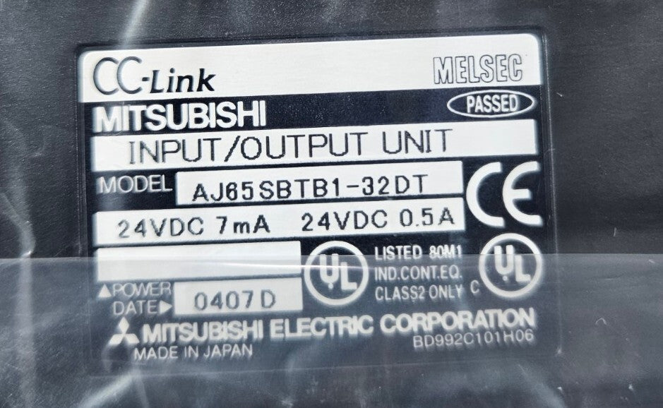 Mitsubishi AJ65SBTB1-32DT Input/Output Module. Loc 3E-16 – Palmetto ...