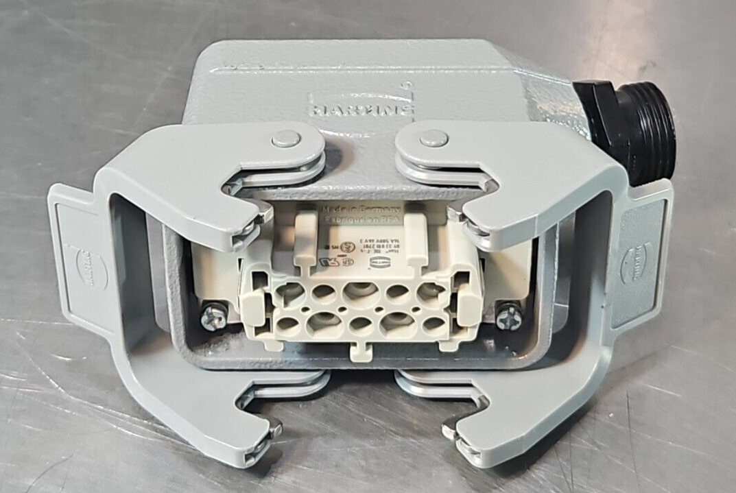 Harting HAN 6B-ASG1-LB-M20 base/plinth housing + 10E-F-s(conector) loc – Palmetto Automation Inc.