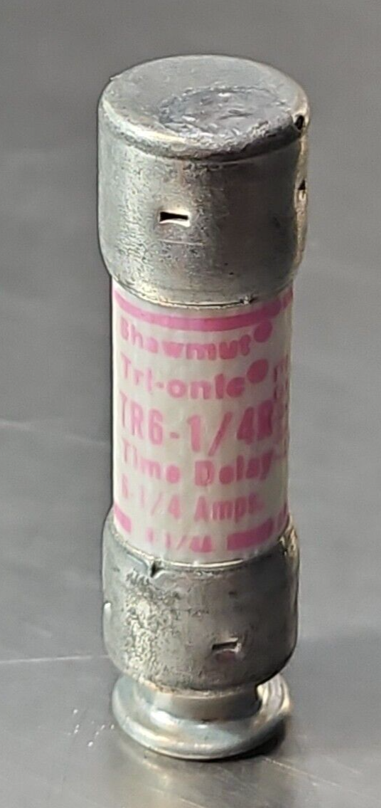 Gould Shawmut TR6 1/4R Tri-onic Electrical Fuses 6 1/4 A. Loc4E-23 ...