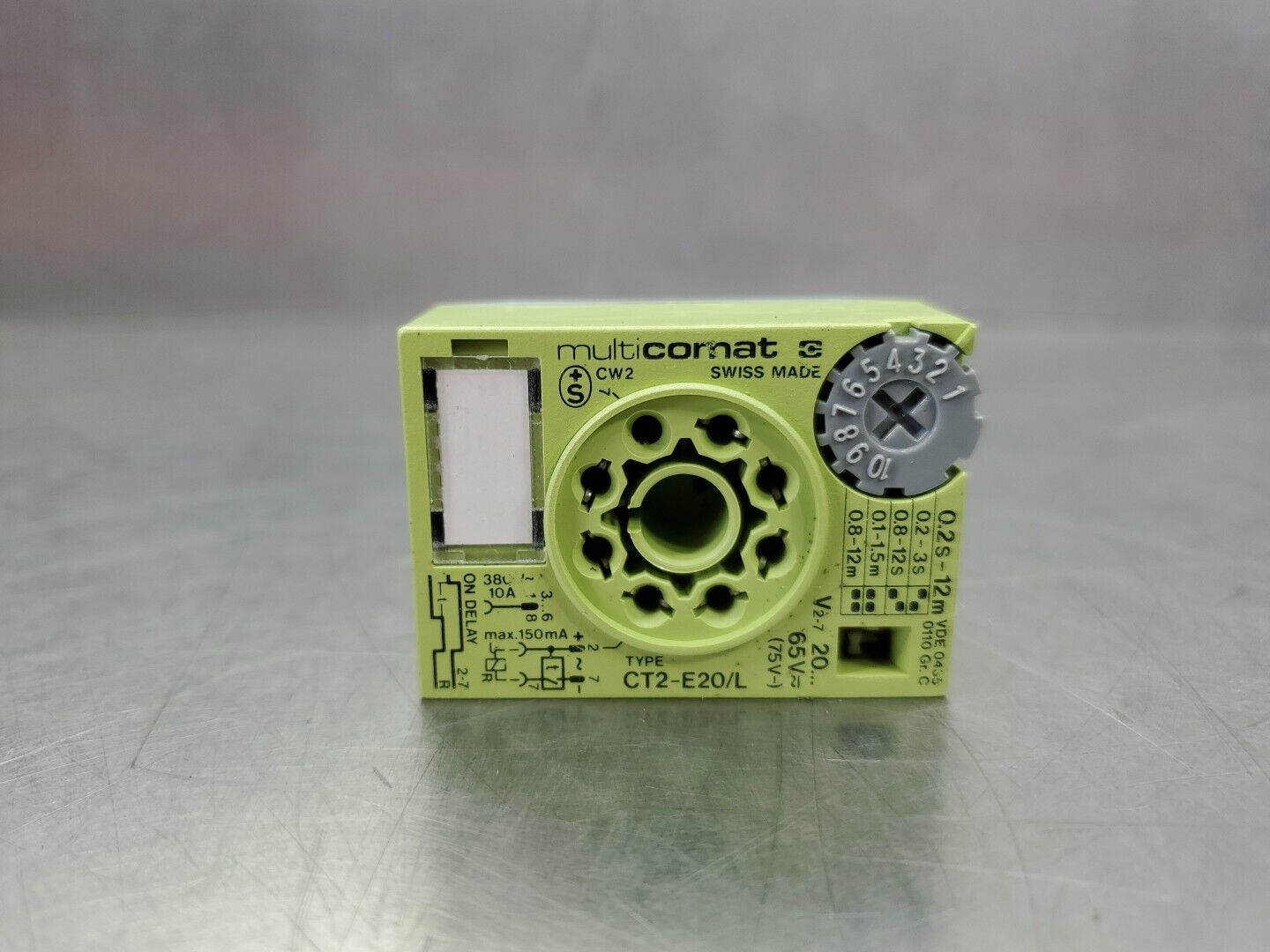 Multicomat CT2-E20/L Time Cube 20-65V Relay Block. 4D-25 – Palmetto ...