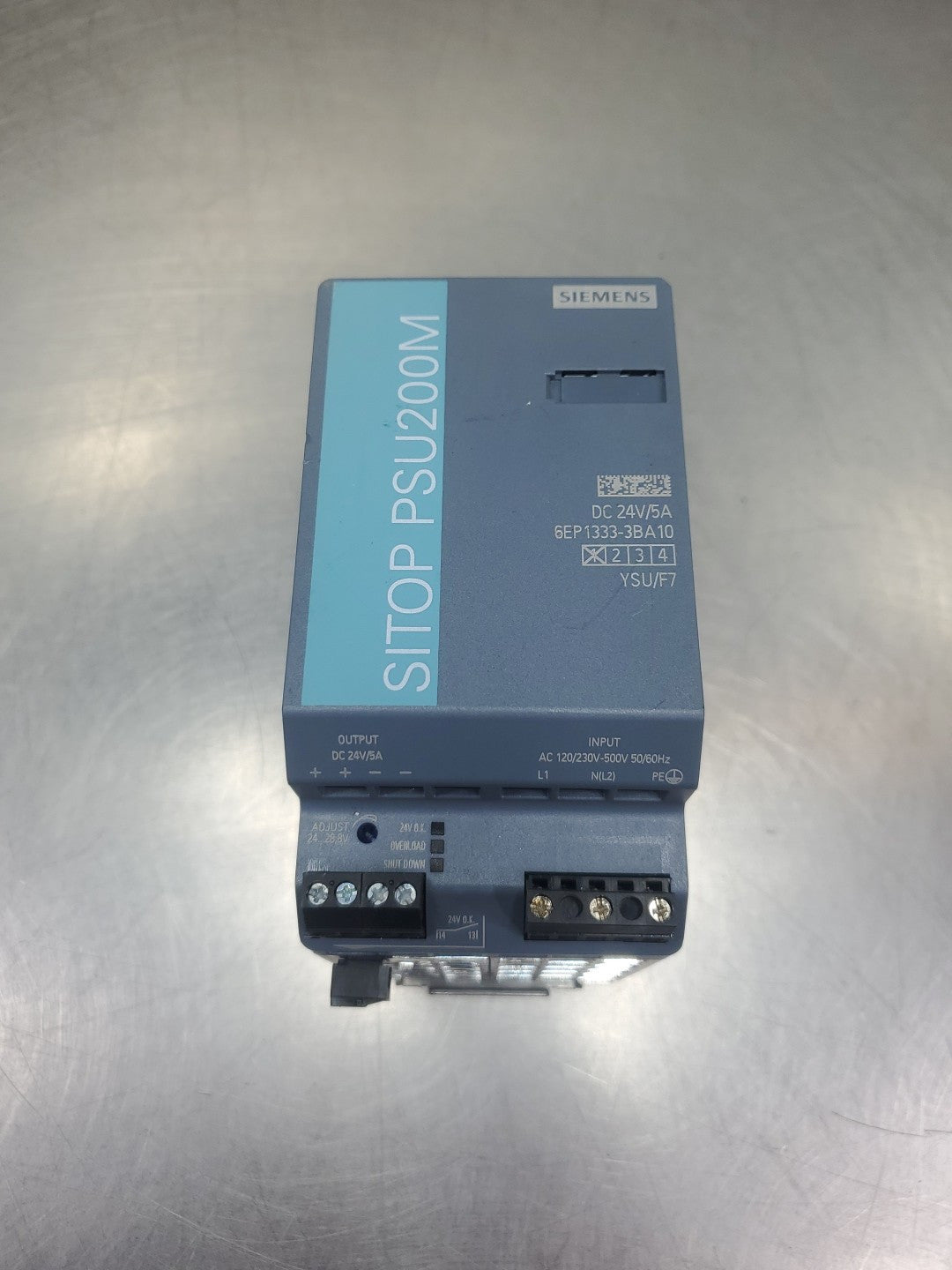 SIEMENS SITOP PSU200M 6EP1333-3BA10 POWER SUPPLY, 24V/5A. 4E-43 ...