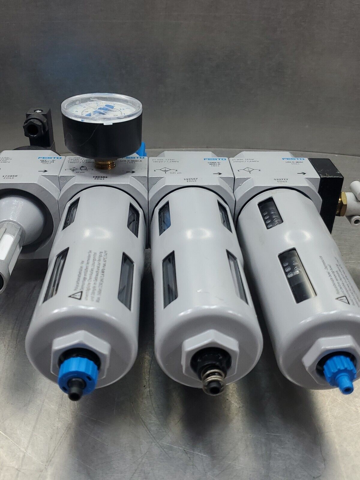 Festo LFR-D-MIDI-A|LFMA-D-MIDI-A|LFX-D-MIDI Filter Regulator Module. 6 ...