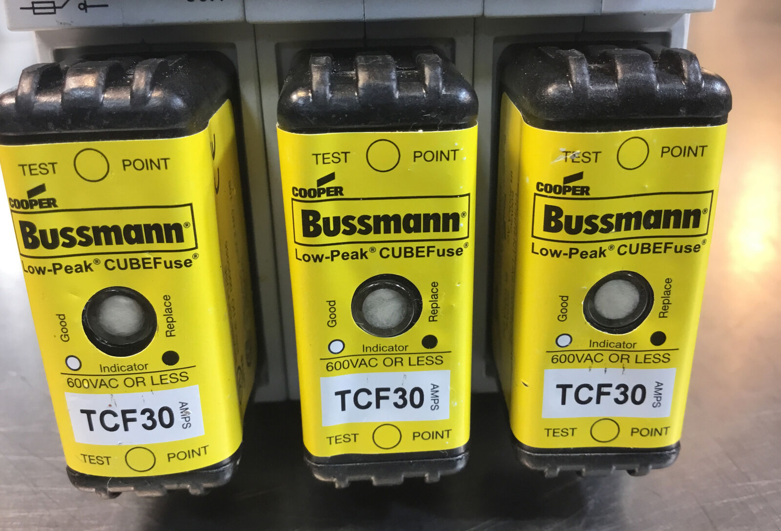 COOPER BUSSMAN CCP-3-30CF + (3) TCF-30 600Vac 30A 3P Switch 4C ...