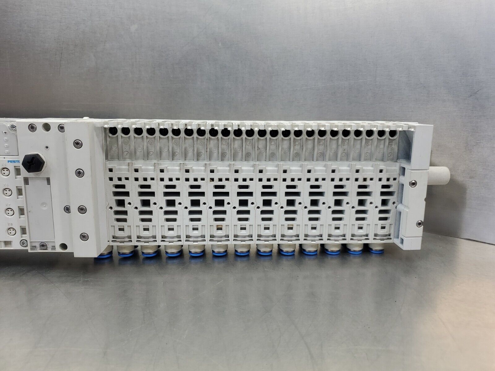 FESTO MPAL-VI 569926/CPX-AB-8M8-3POL 12 VALVE TERMINAL CONTROLLER. 6E ...