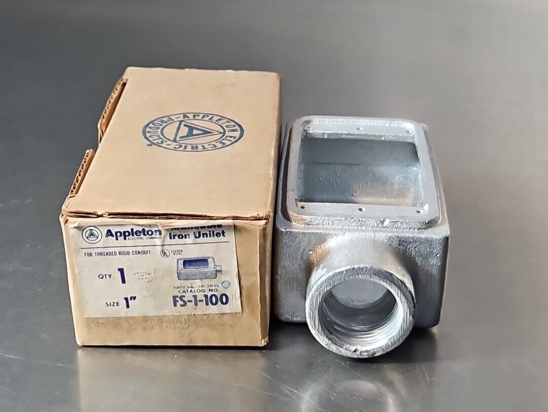 Appleton Electric FS-1-100 (1" Malleable Iron Device Box). Loc4E27 ...