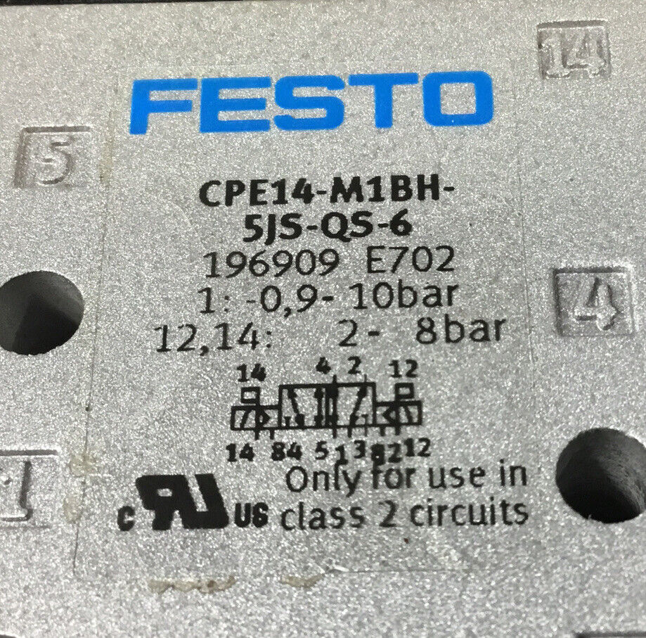 Festo CPE14-M1BH-5JS-QS-6 196909 solenoid valve 6C – Palmetto ...
